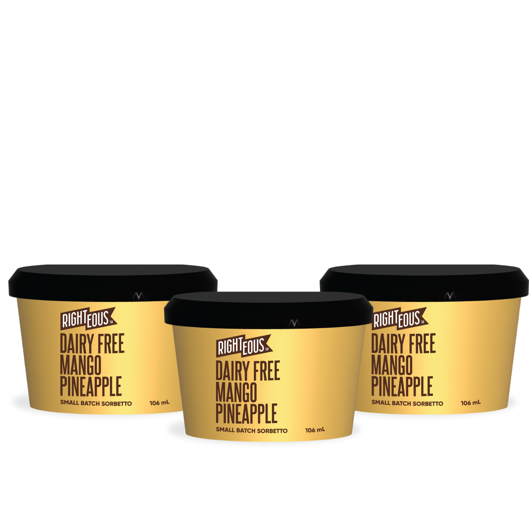 Dairy Free Mango Pineapple Minis - Bulk Case x24 – Righteous Gelato